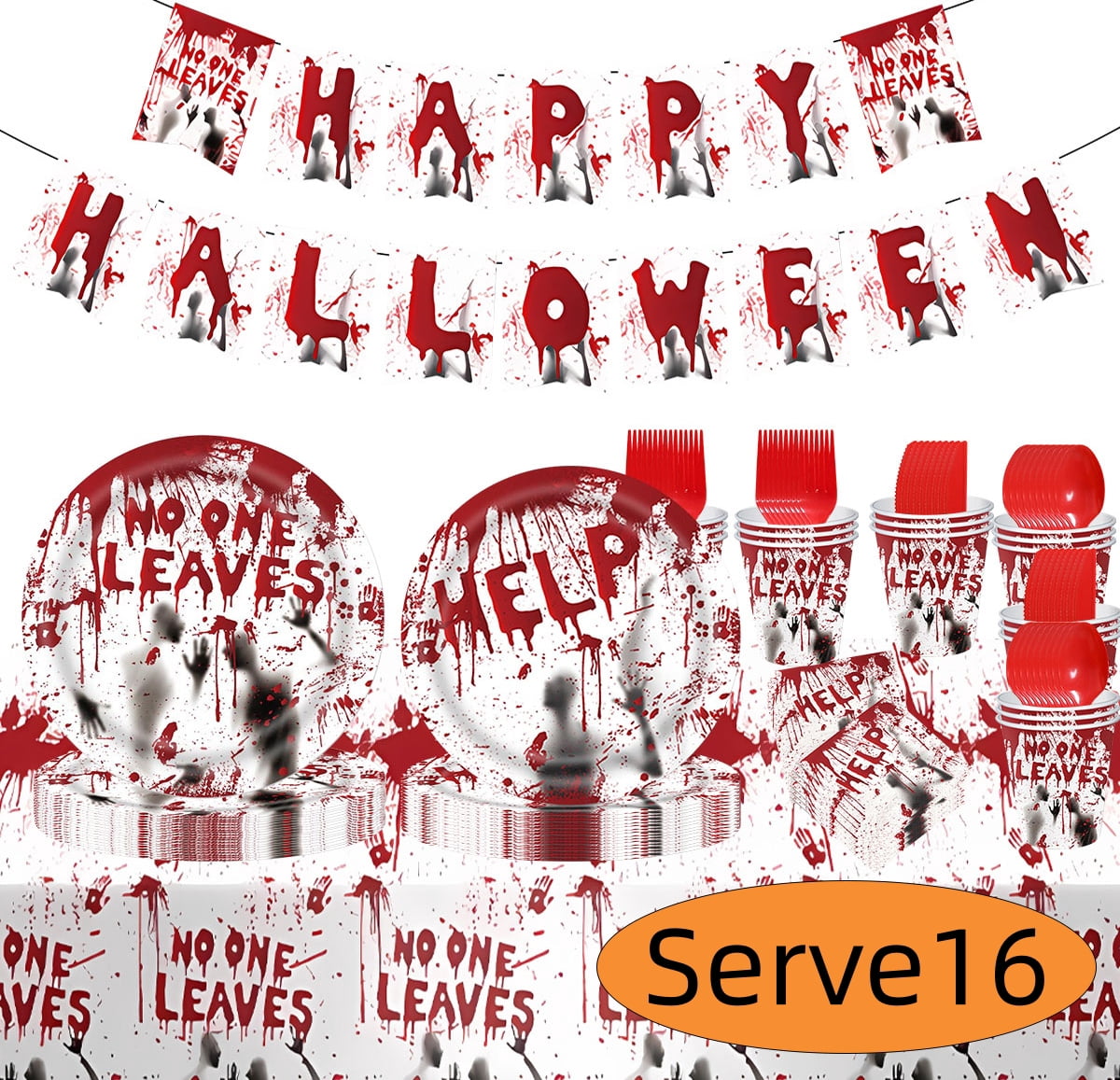 Halloween Paper Plates for Halloween Party Decoration Disposable Cups ...