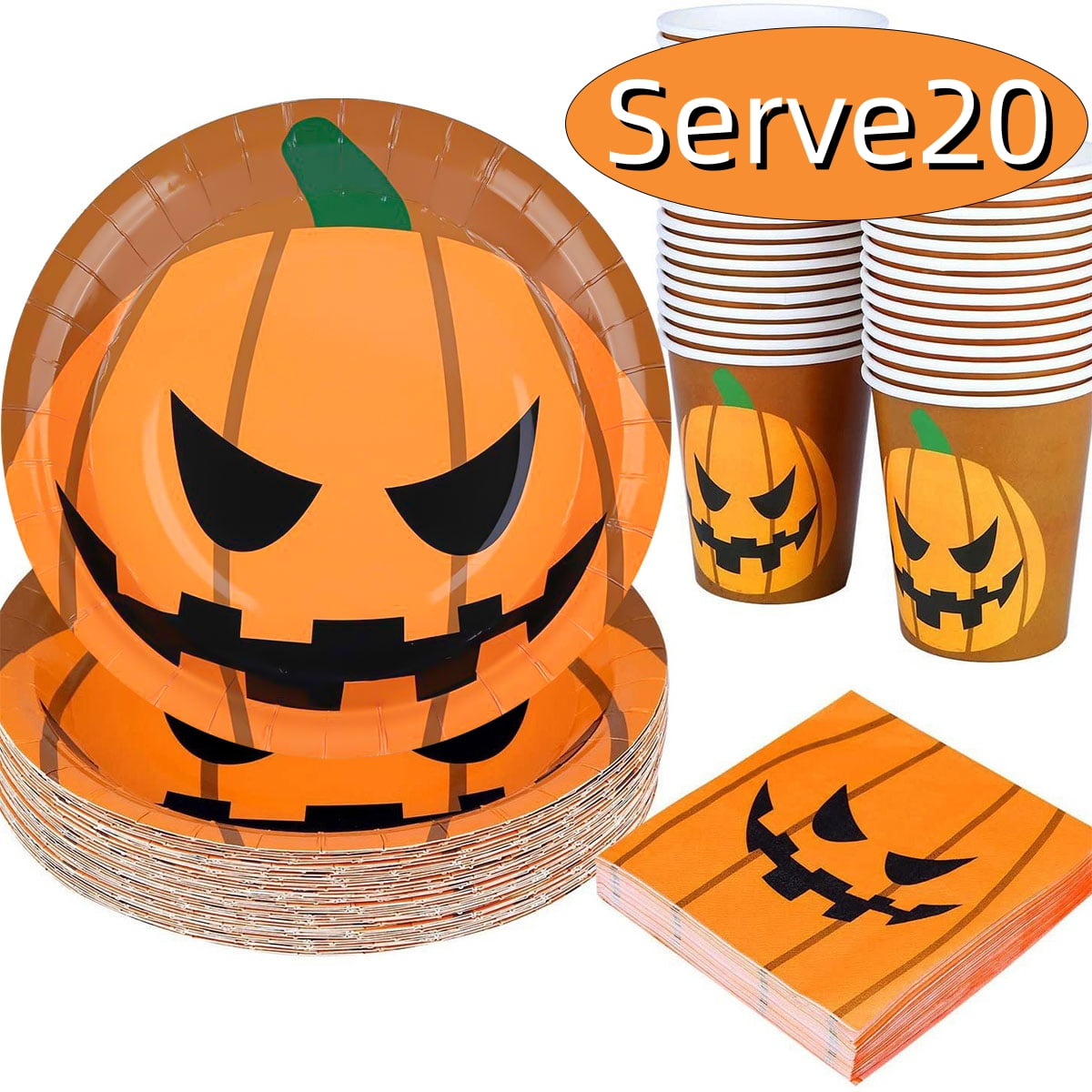 Halloween Paper Plates for Halloween Party Decoration Disposable Cups ...