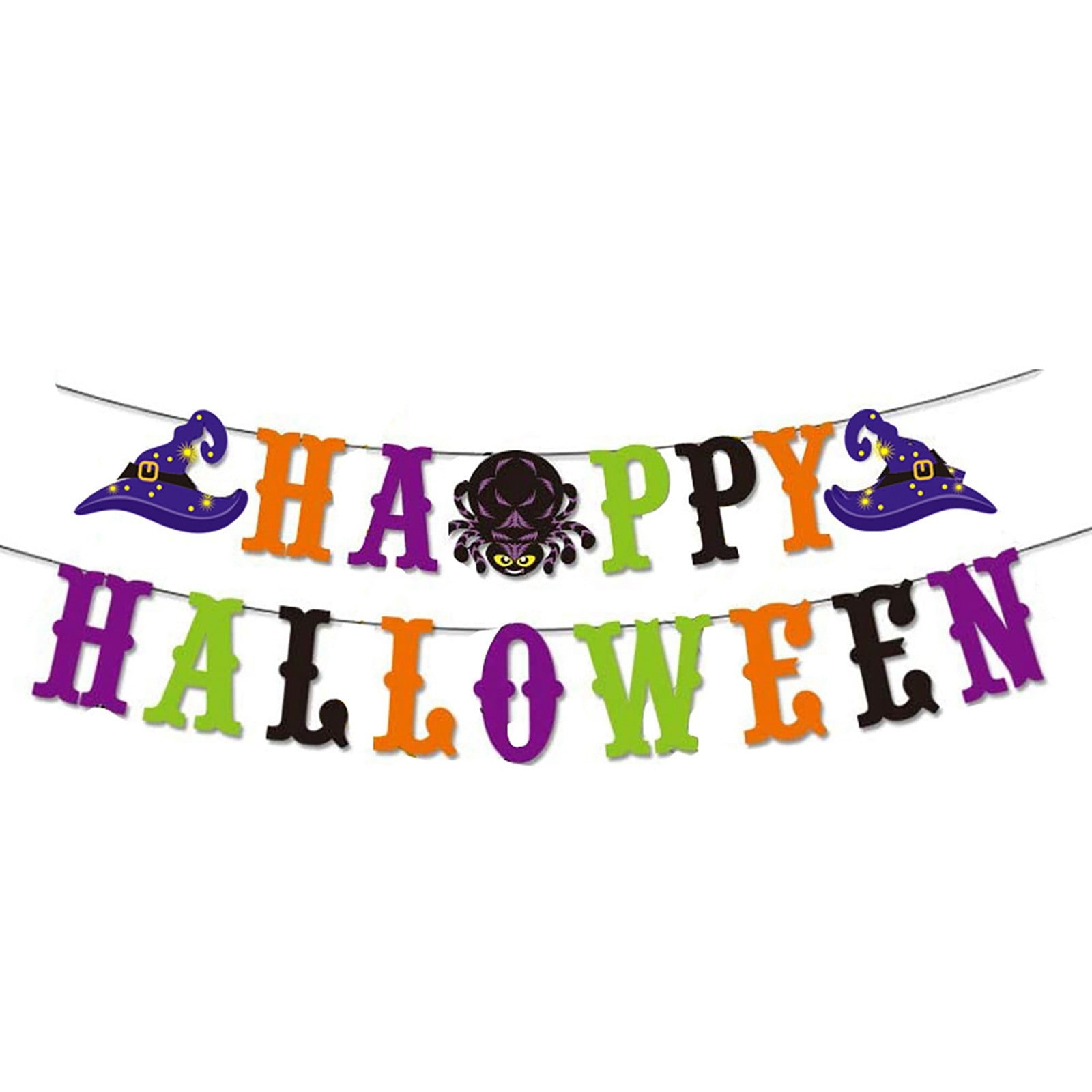 Halloween Paper Pull Flag Bar Decoration - Party Pull Flag for Mall ...
