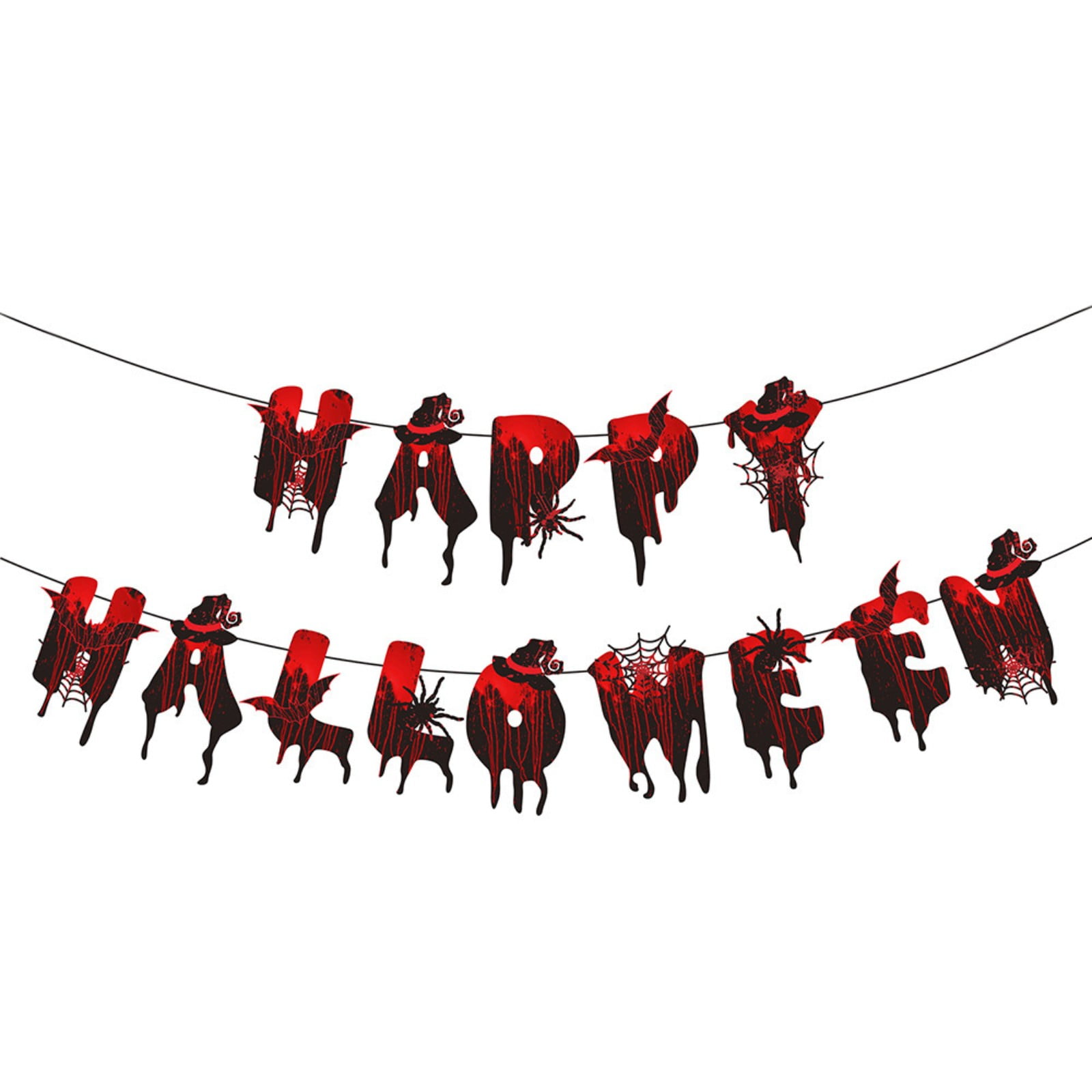Halloween Party Decorations Banner,Halloween Horror Banner Set, “Happy ...