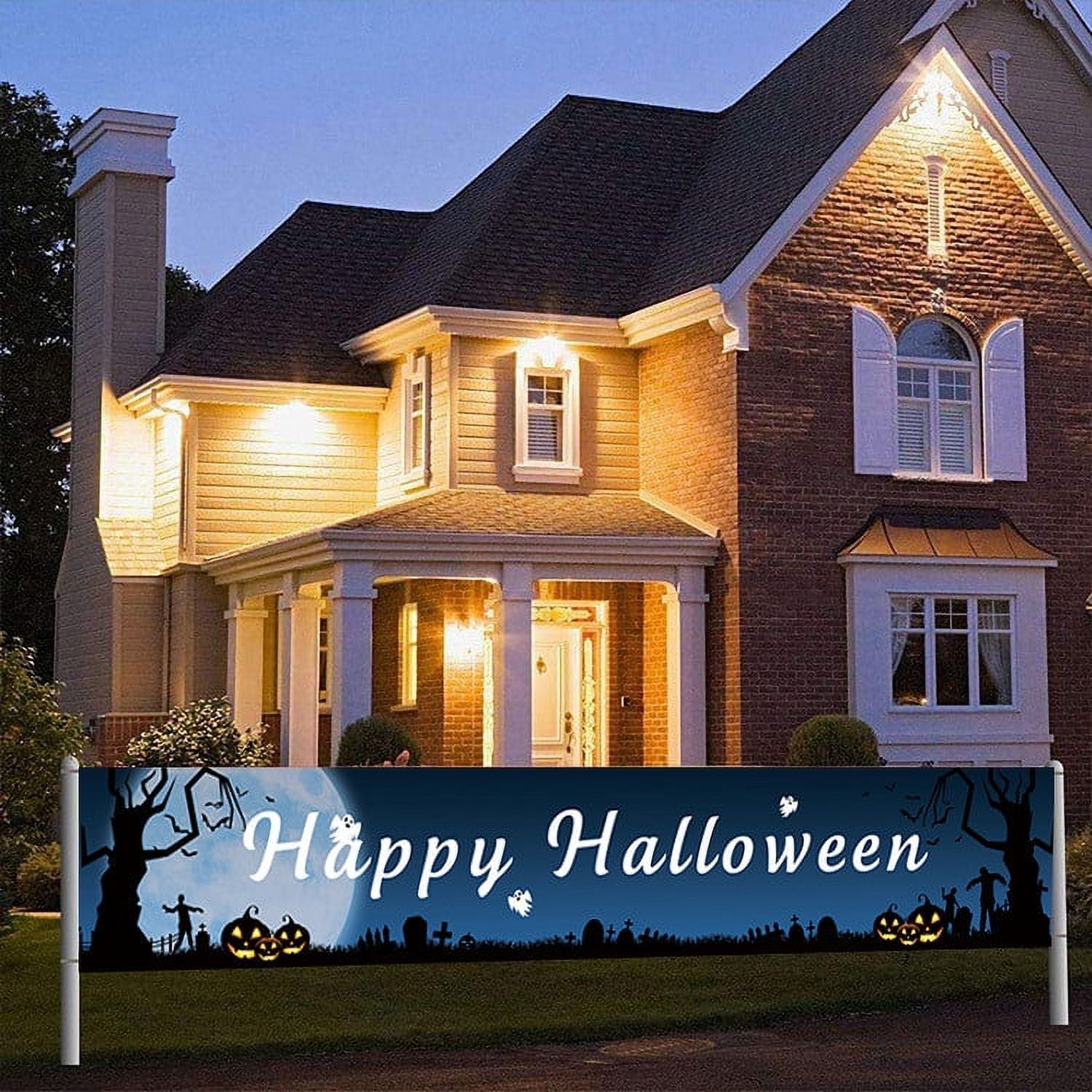 Halloween Party Decorations,Haunted Scene Setters Backdrop Banner ...