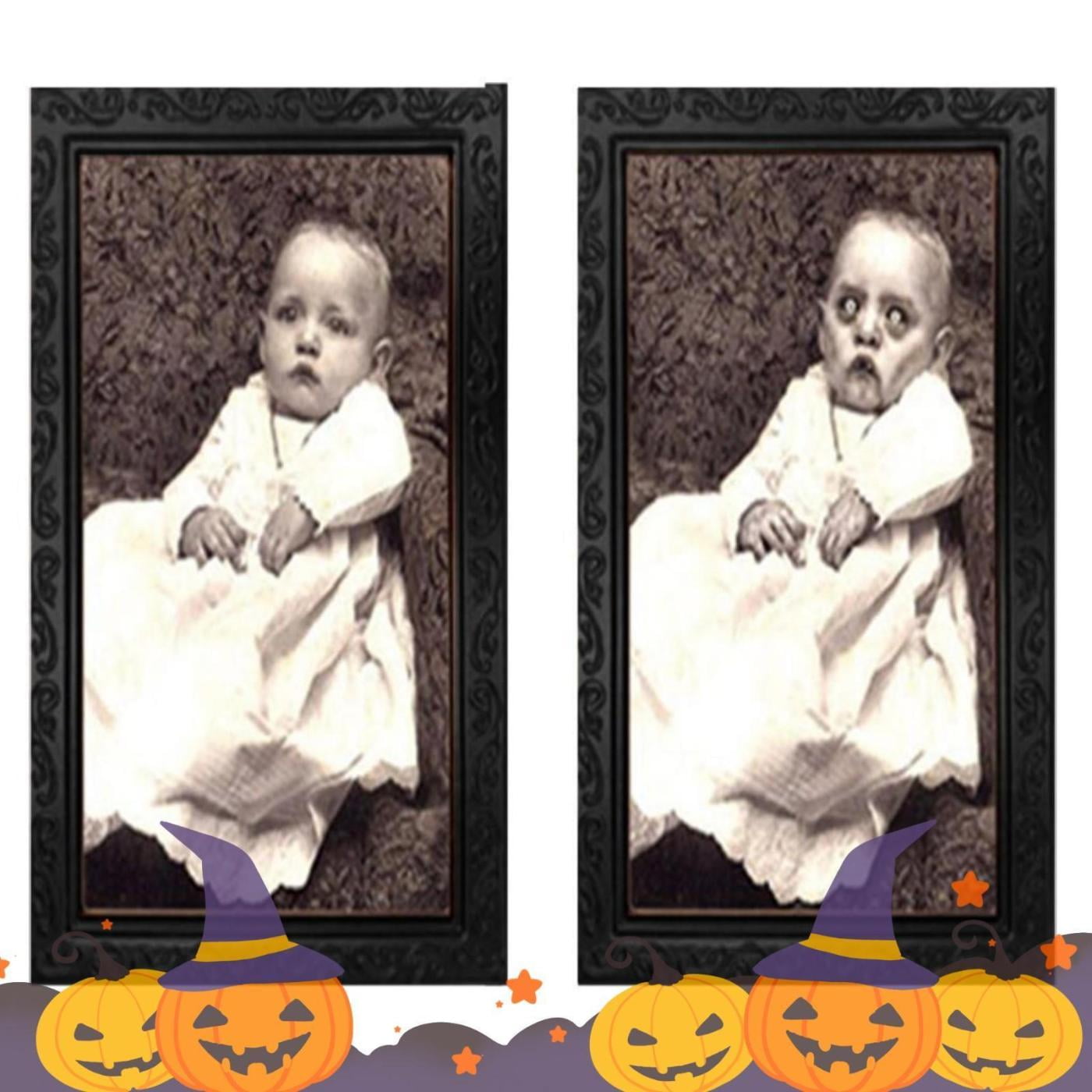 Halloween Party Decorations Horror Lenticular 3D Changing Face Scary ...