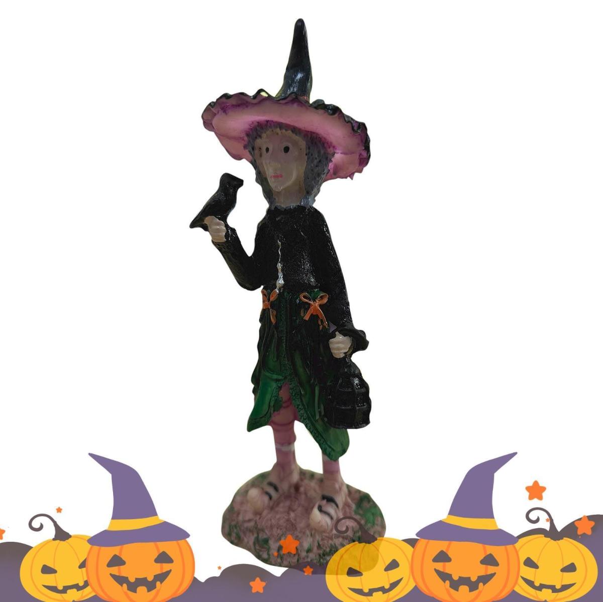 Halloween Party Decorations,Resin Witch Doll with Craft Ornaments ...