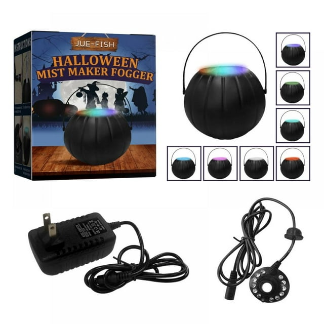 Halloween Party Decorations Witches Cauldron with Mist Black Plastic ...