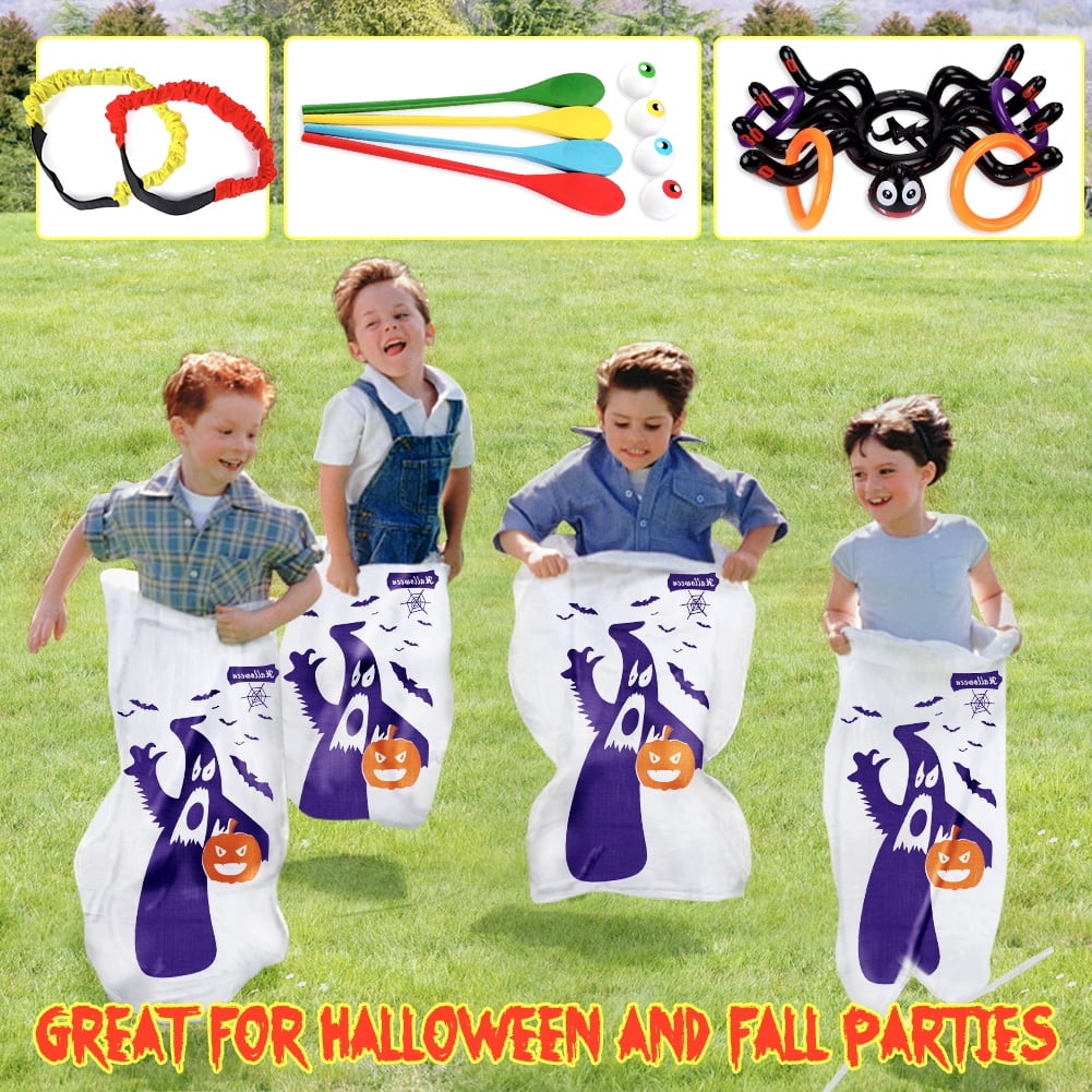 Halloween Party Favor Games, Potato Sack Race Bags, Inflatable Toss ...