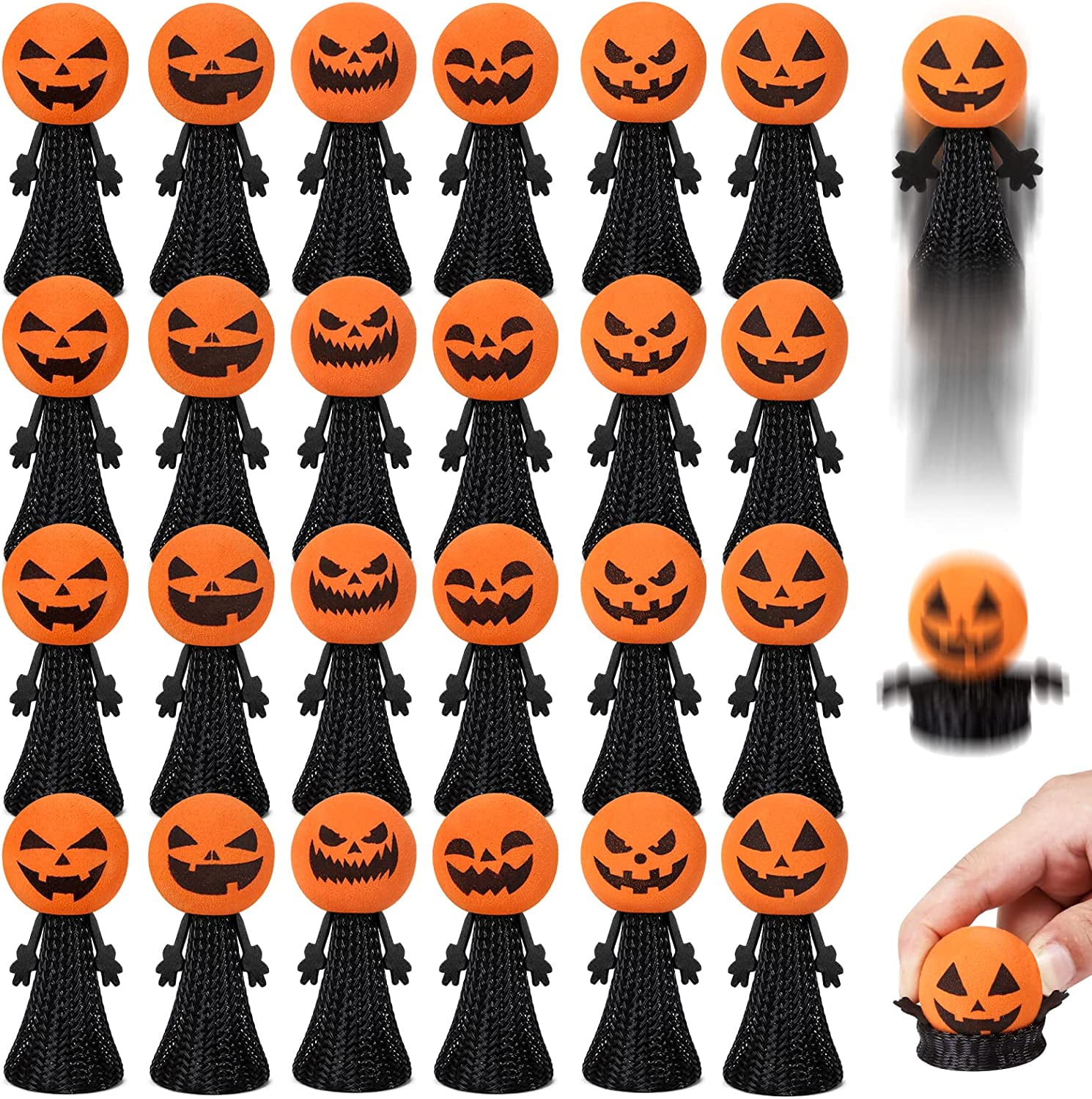 Halloween Party Favors for Kids 24 Pcs Jumping Popper Spring Launchers ...