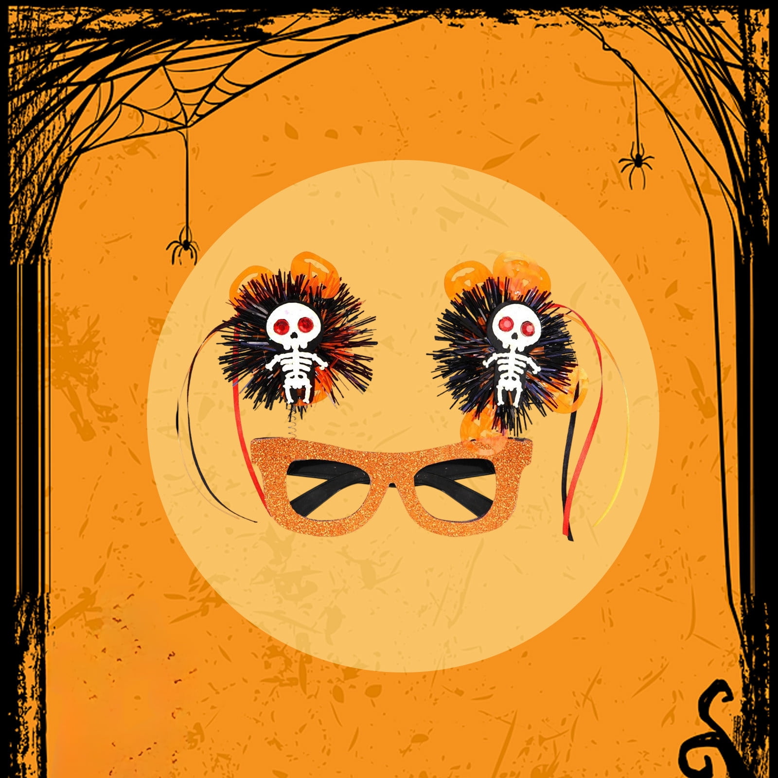 Halloween Party Glasses | Spooky Skull Eyeglasses Frames with Colorful ...