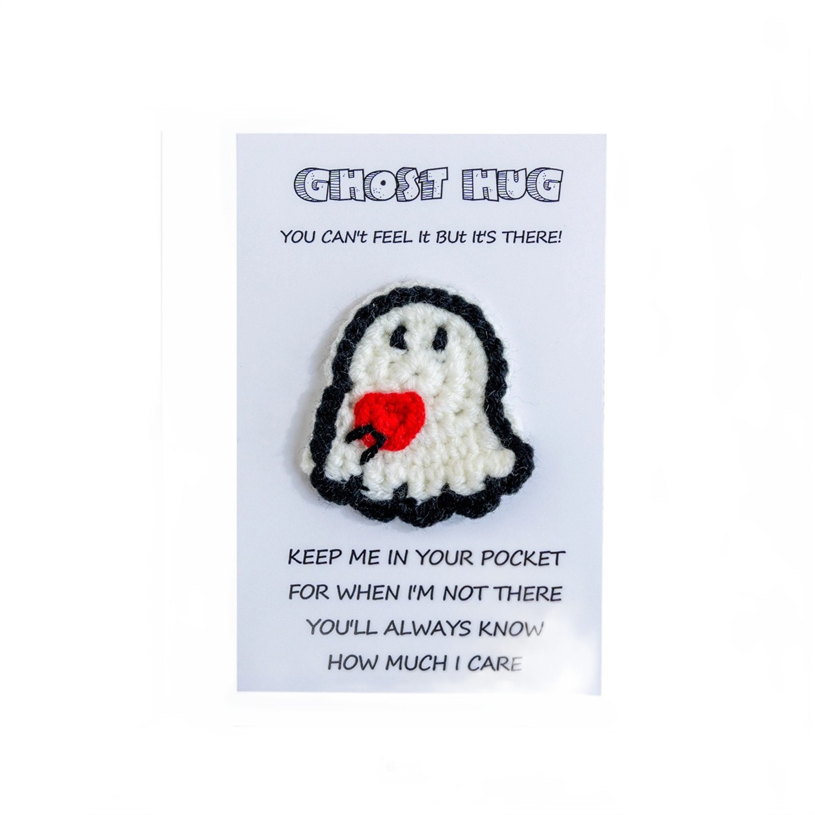 Halloween Party, Hand-Crocheted Ghost Pocket Decor, Cute Gift Card ...