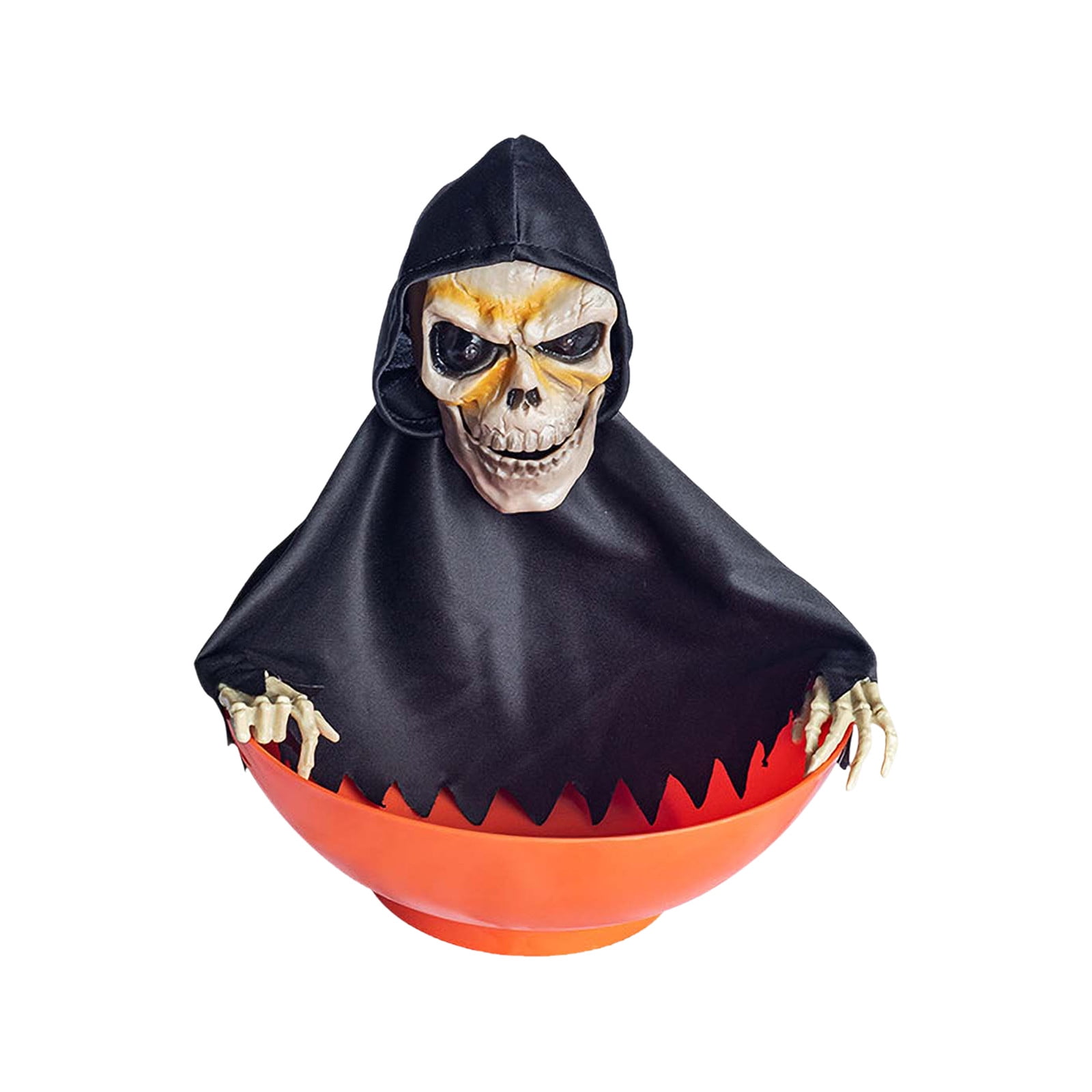 Halloween Party Supplies Animated Halloween Skull Bowl- Plastic Skull ...