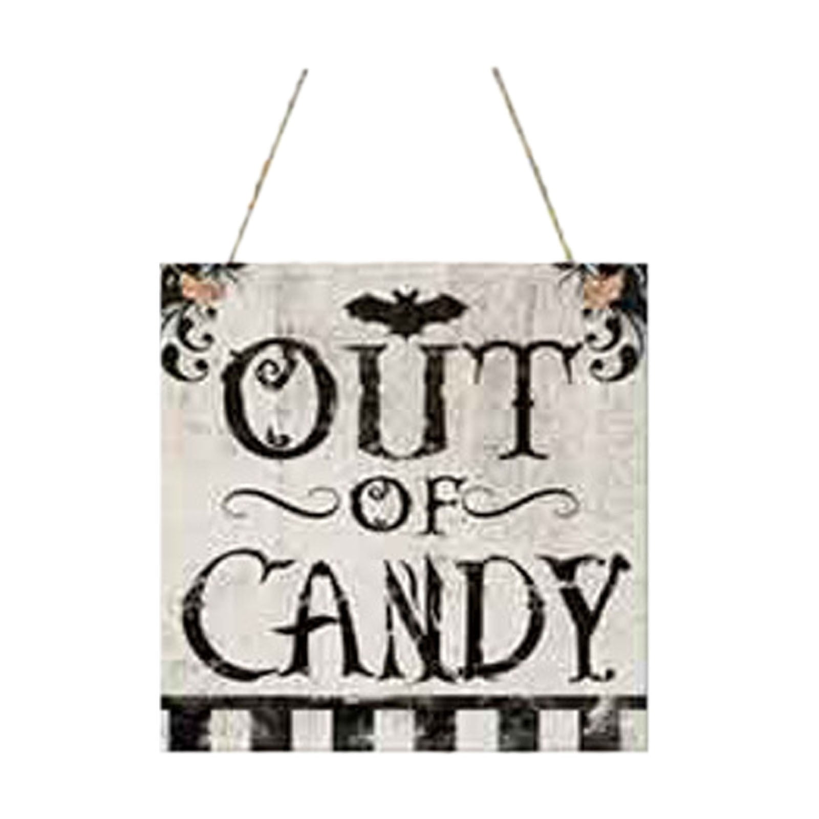 Halloween Party Witch Hat Sign Wooden Craft Ornament Celebration Unique ...