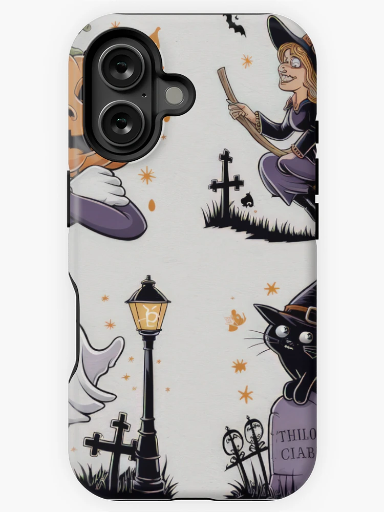 Halloween Pattern Funny Design iPhone Case For 16 15 14 13 12 11 Pro ...