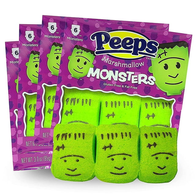 Halloween Peeps Candy Bundle - 4 Pack of Marshmallow Peep's - Perfect ...