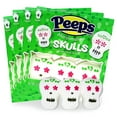 Spooky Holiday Halloween Peeps Candy: 4 Pack Marshmallow Skulls, 12 ...