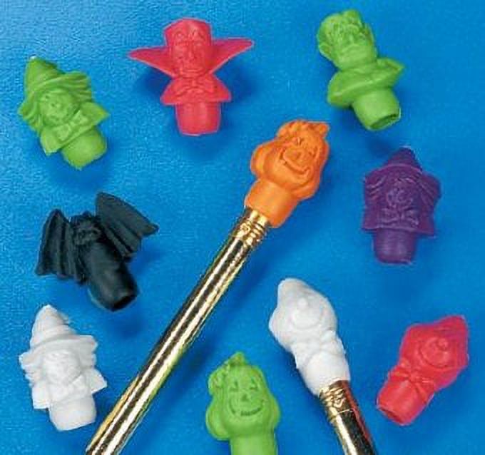 Funny Face Neon Pencil Top Erasers - Party Favors - 144 Pieces ...