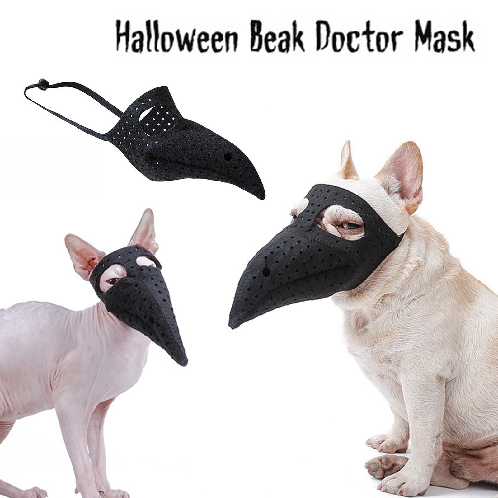 This Halloween Pet Beak Mask Gives Your Cat/dog A Plague Look While ...