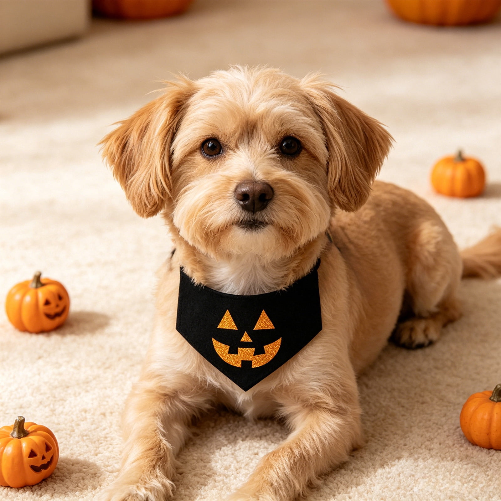 Halloween Pet Collar Costume Accessory, Skull Ghost Pumpkin Spider Bat ...