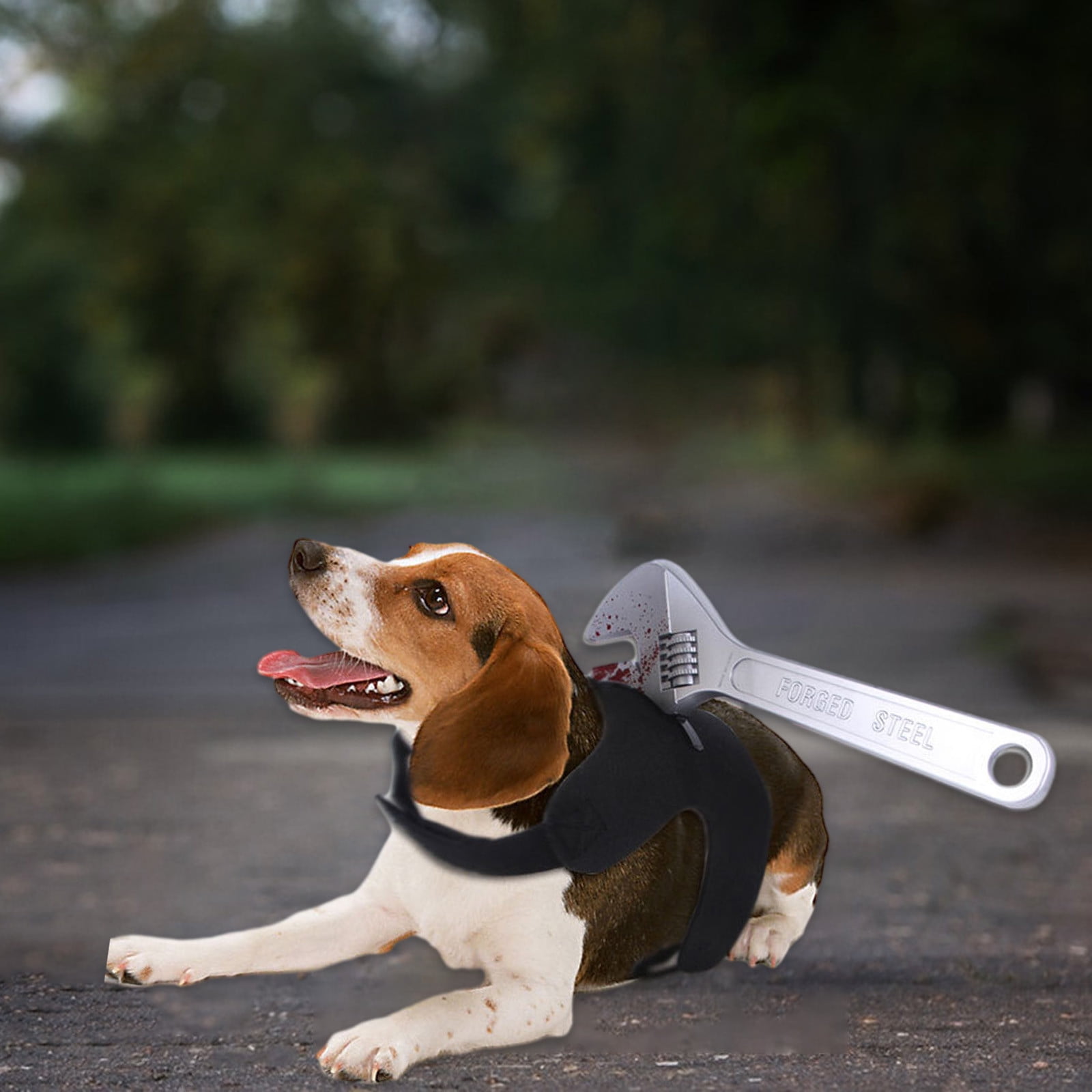 Halloween Pet Costume Dog Bloody Knife Vest Scary & Realistic Cosplay ...
