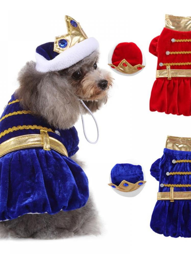 Halloween Pet Dog Puppy Costume King,Prince Party Cosplay Clothes ...