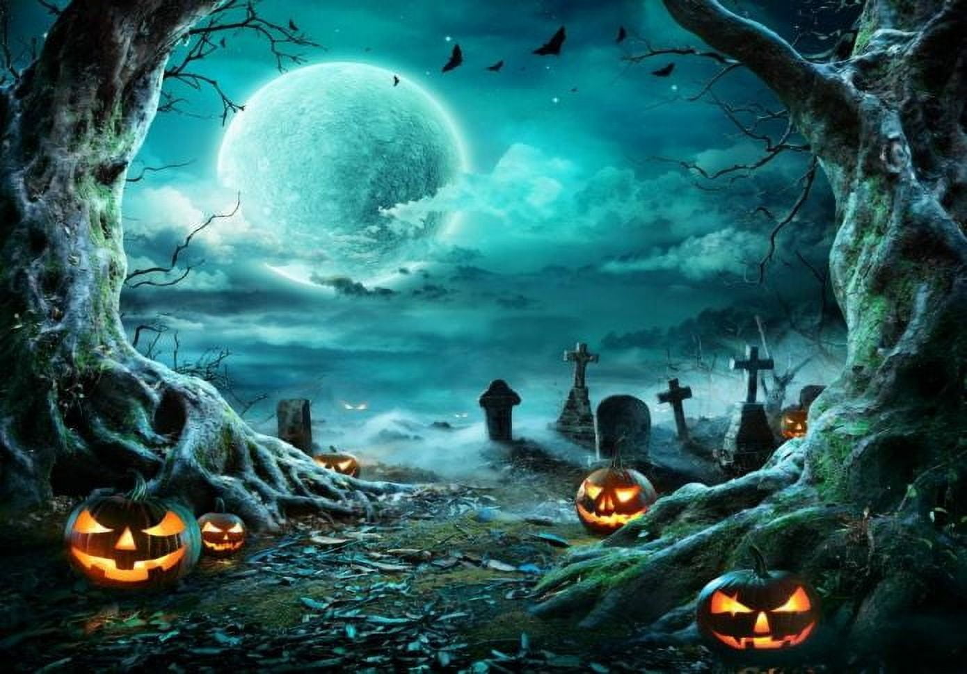 Halloween Photo Background Ancient Trees Baby Shower Party Photography ...