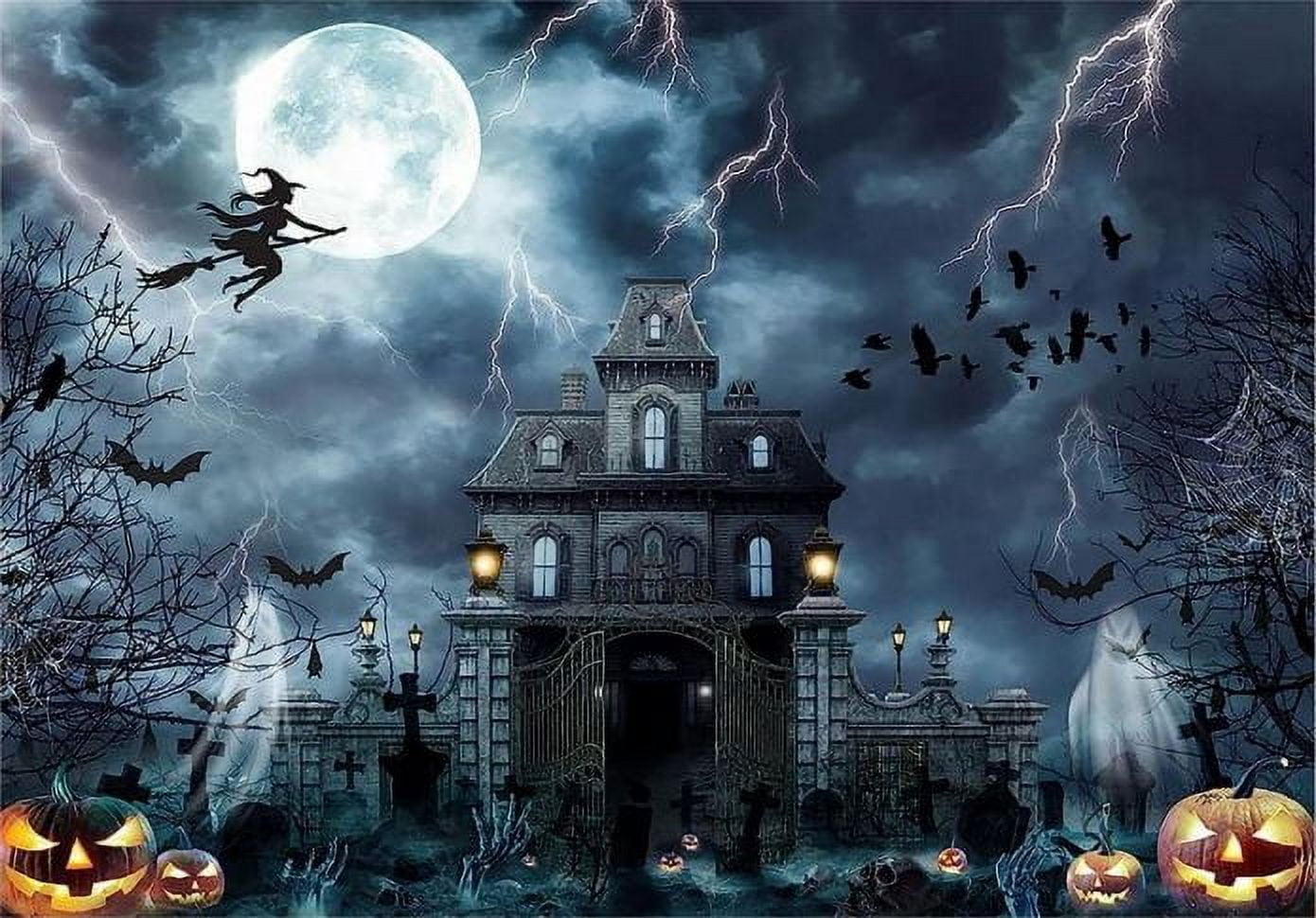 Halloween Photo Background Horrible Photography Backdrops Cemetery ...