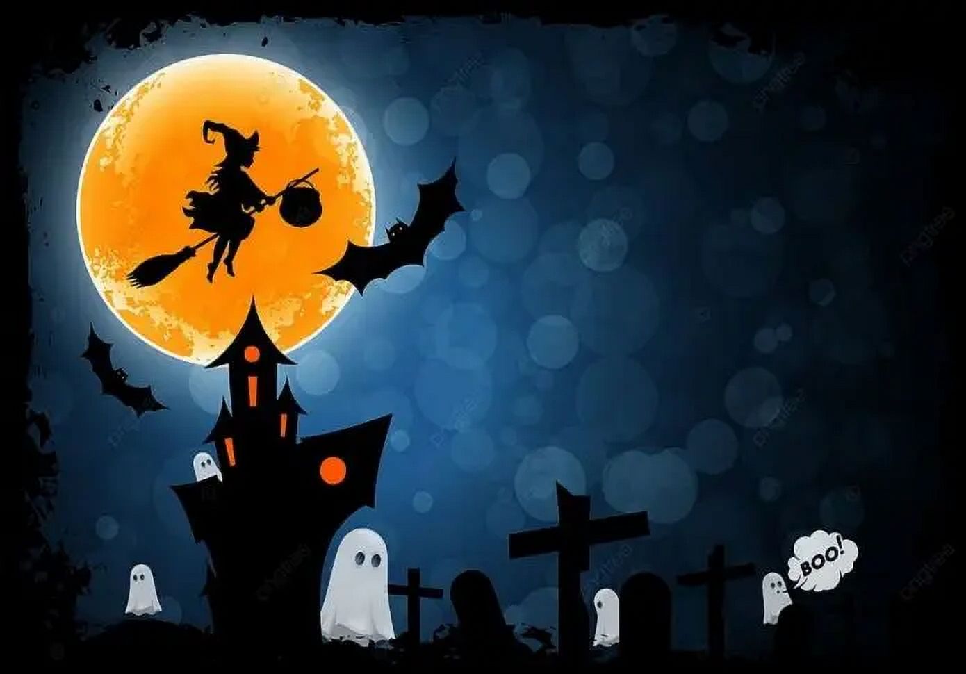 Halloween Photo Background Spooky Custom Birthday Backdrop Dense Fog ...