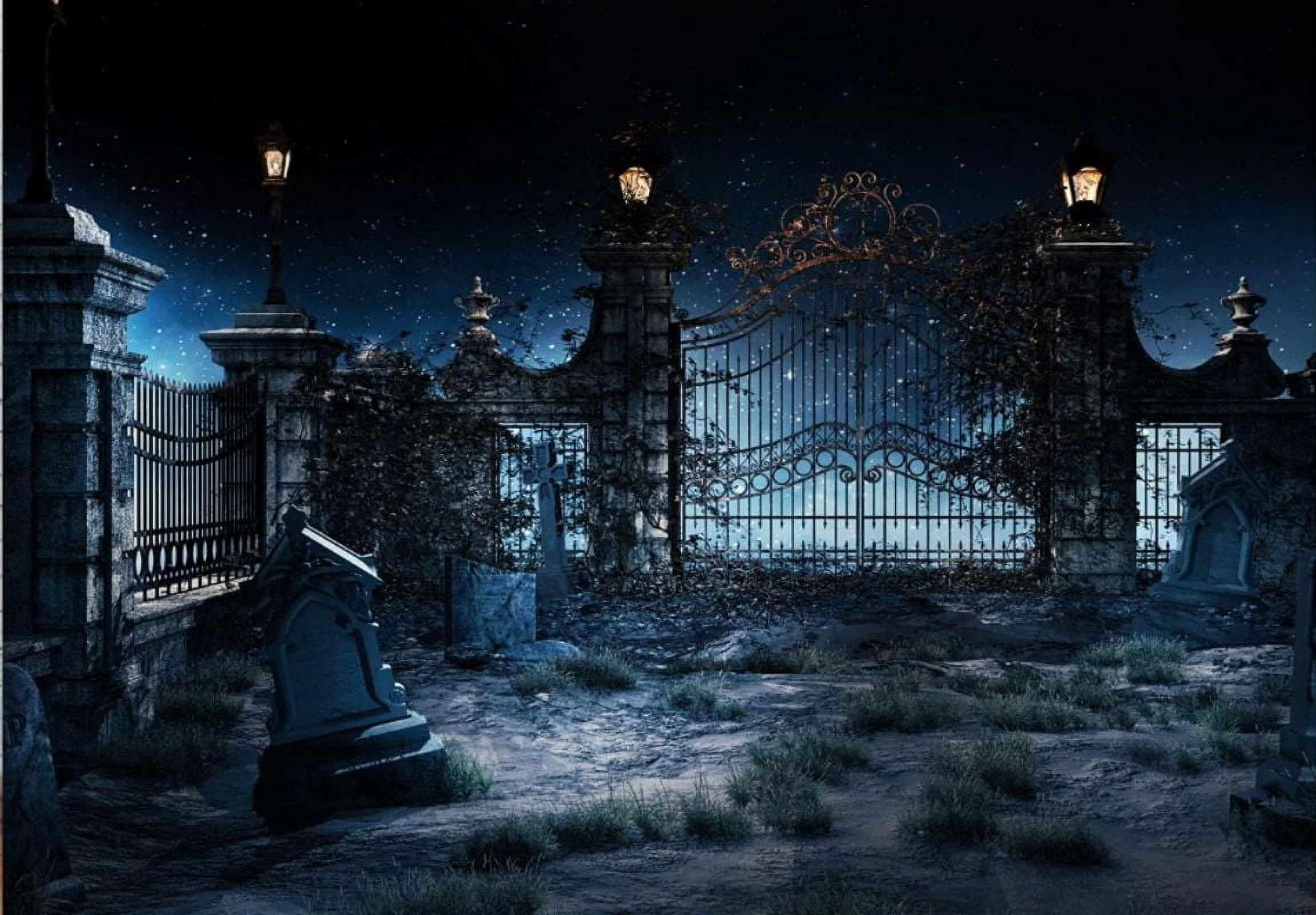 Halloween Photography Backdrop Starry Sky Moon Night Background ...