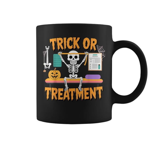 Halloween Physical Therapy Therapist Pt Trick Or Treatment Coffee Mugs ...