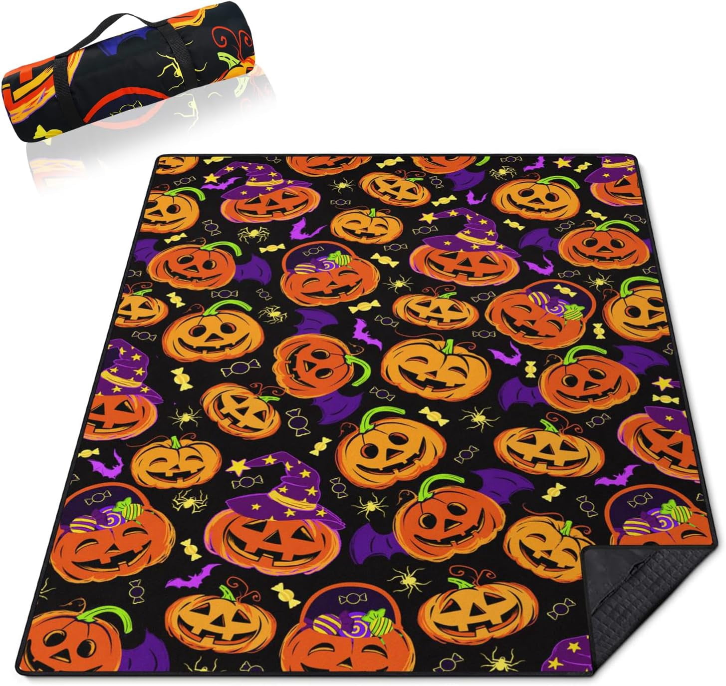 Halloween Picnic Blankets Waterproof Foldable, 60"x80" Portable Outdoor ...