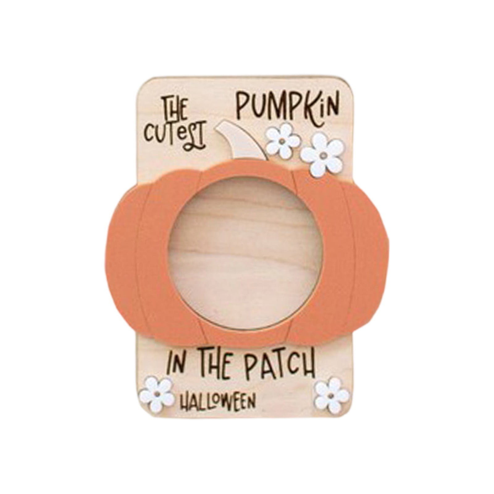 Halloween Picture Frame - Wooden Pumpkin Patch Photo Frame - Baby's ...
