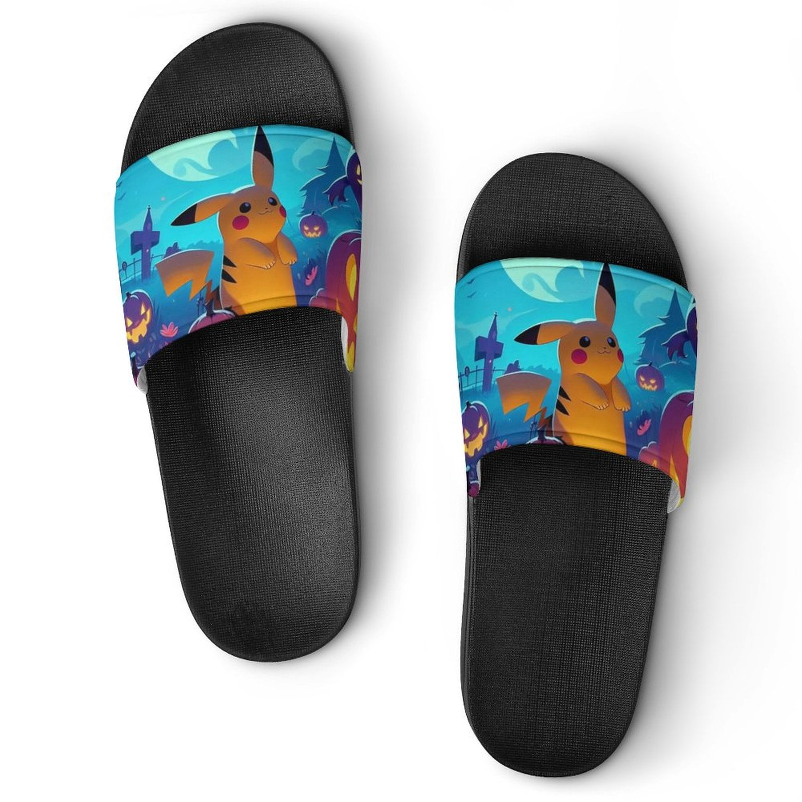Halloween Pikachu Pokémon Slide Sandals for Men Women,Ultra Comfort ...