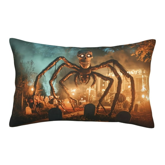 Halloween Pillow Covers Standard Size - Halloween Spider Skull Monster ...