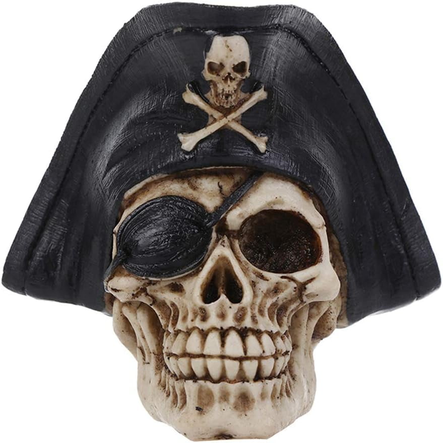 Halloween Pirate Skull, Skull Statue Personalized Home Decoration ...