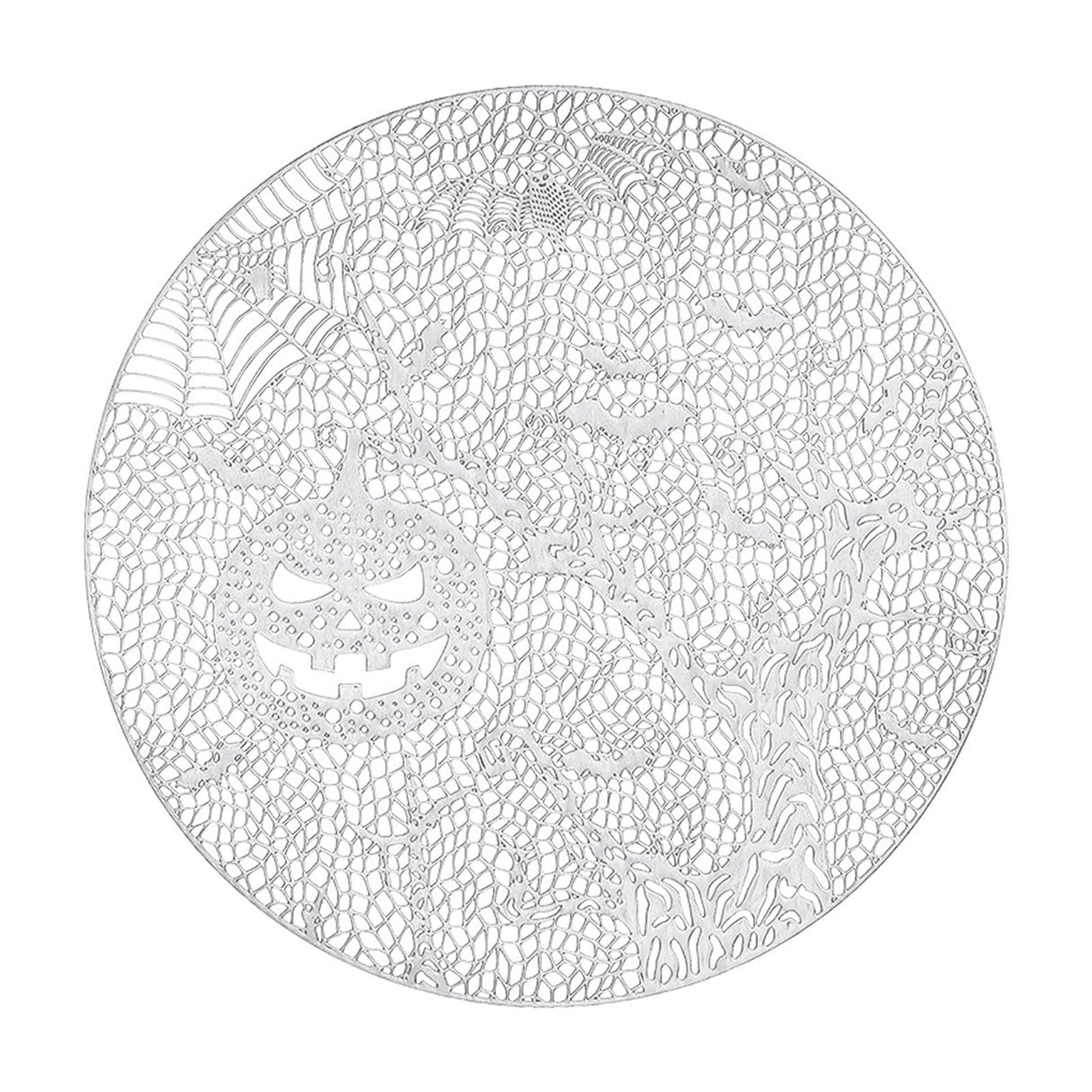 Halloween Placemats Gothic Bat Plastic Table Mats Pumpkin Witch Skull ...