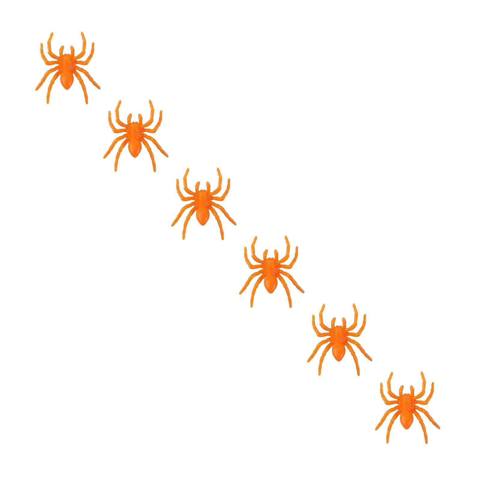 Halloween Plastic Spiders,Scary Realistic Mini Halloween Multicolor ...