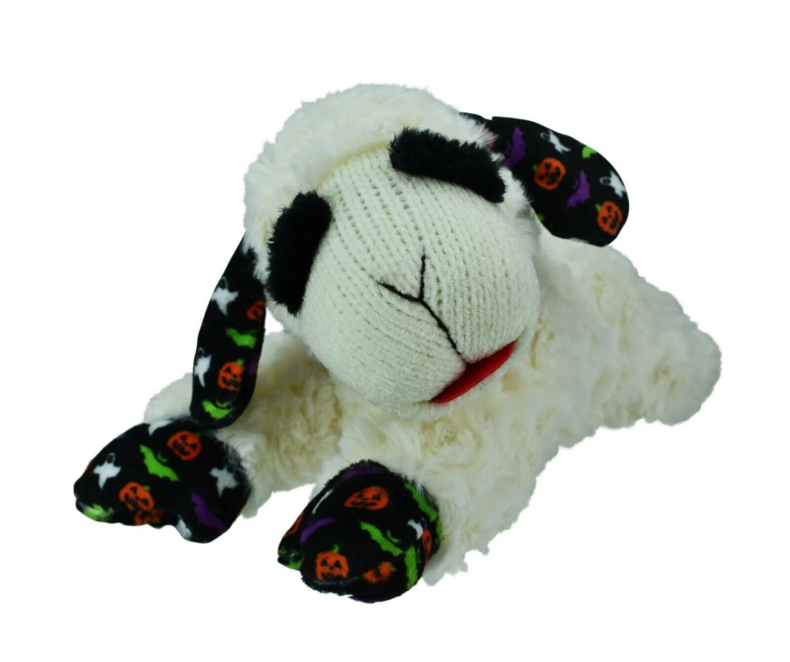 Halloween Plush Lamb Chop Dog Toy with Colored Witch Hat or Spooky ...