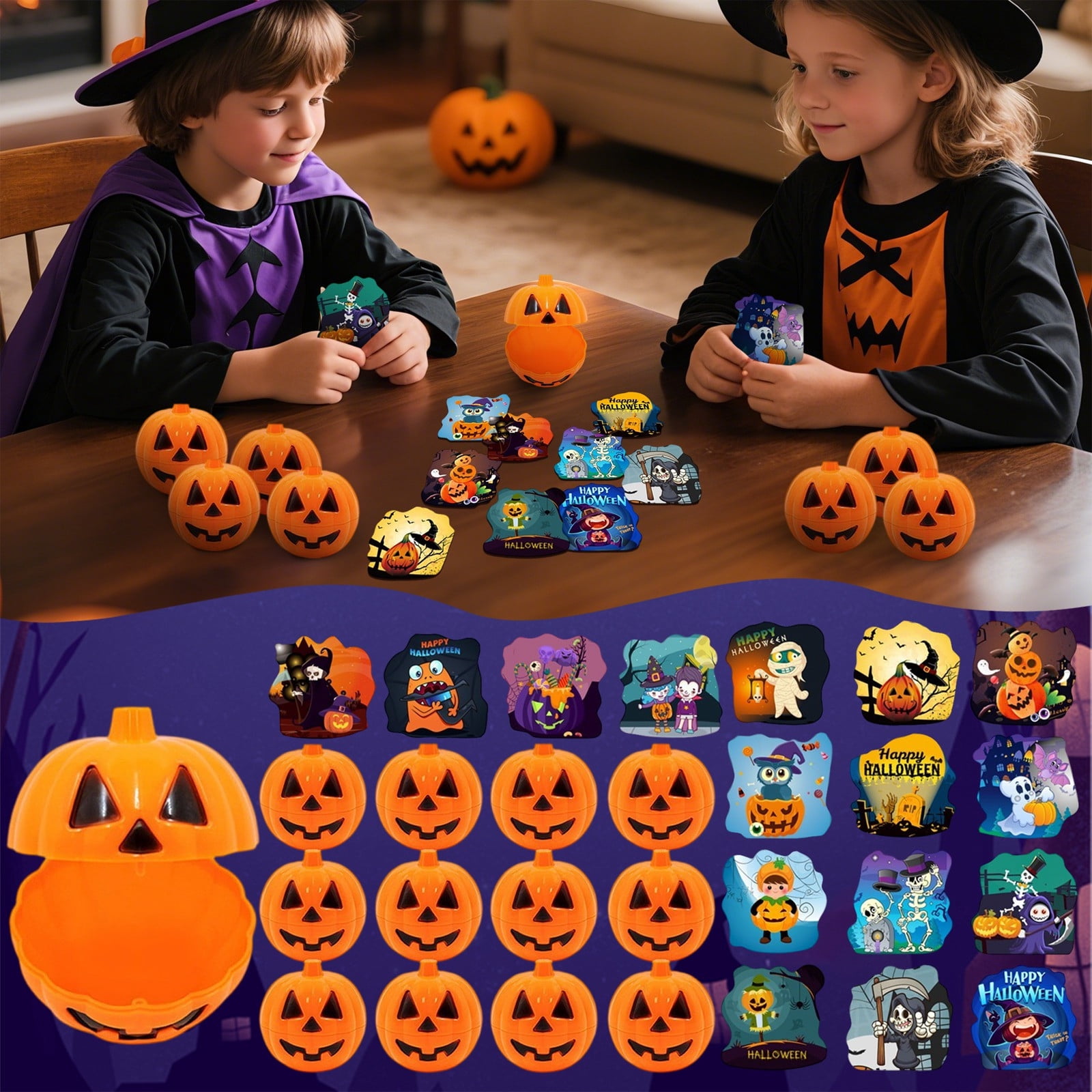 Halloween Plush Toys Gifts Party Decor Halloween Pumpkin Treat Boxes ...