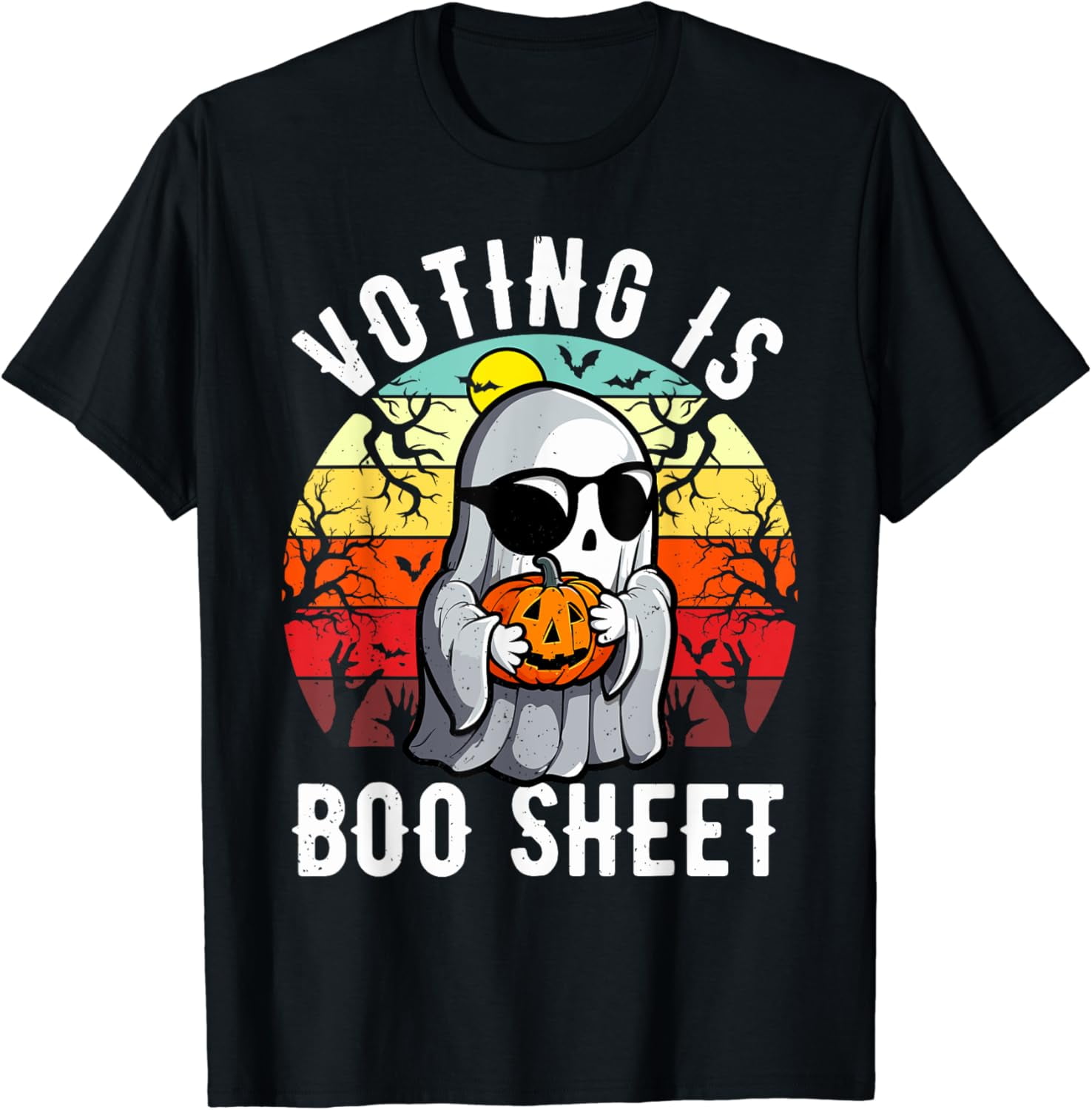 Halloween Political Ghost USA Voting Election 2024 T-Shirt - Walmart.com