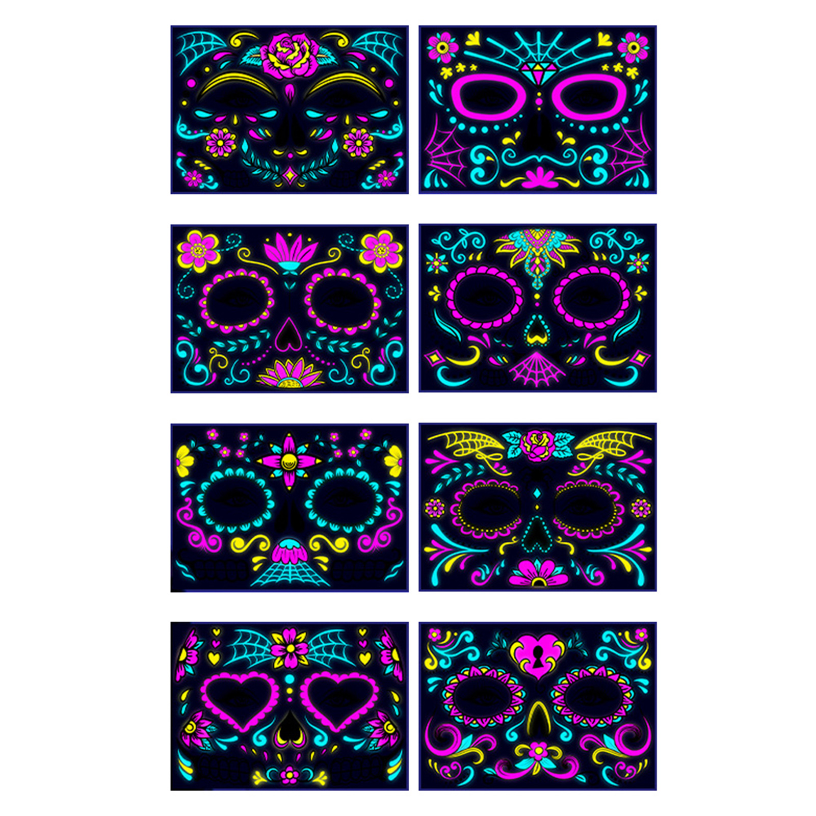 Halloween Prank Makeup Temporary Tattoos for Adults, Spookys Horror ...