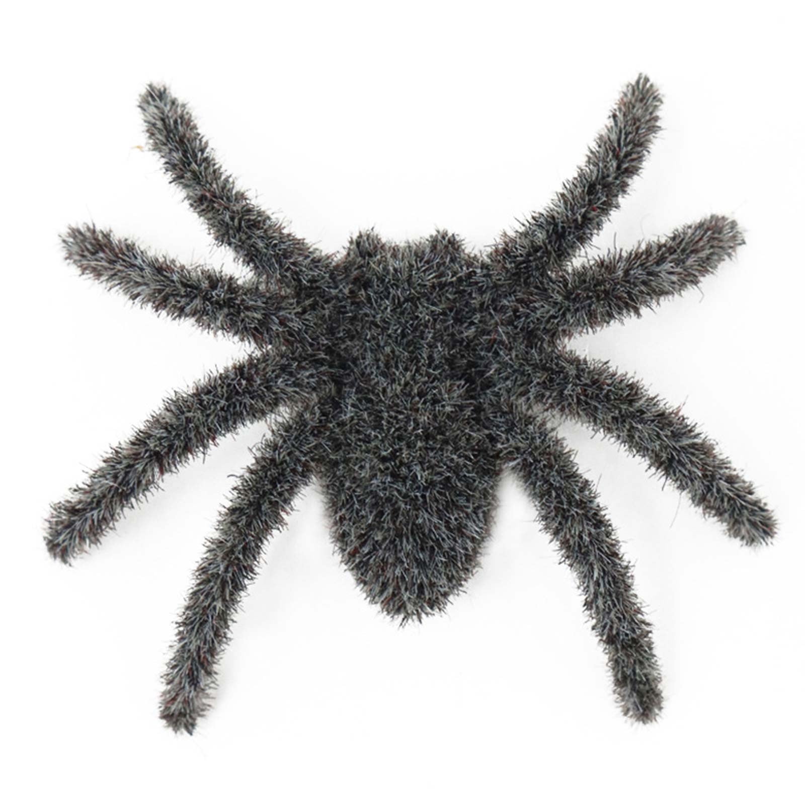 Halloween Prank Spiders 10PCS - Realistic Fuzzy Grey Spiders for Scary ...