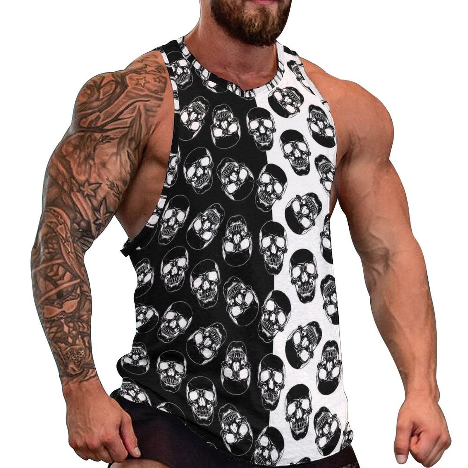 Halloween Print Tank Top Purple Spider Web Cool Tops Beach Bodybuilding ...