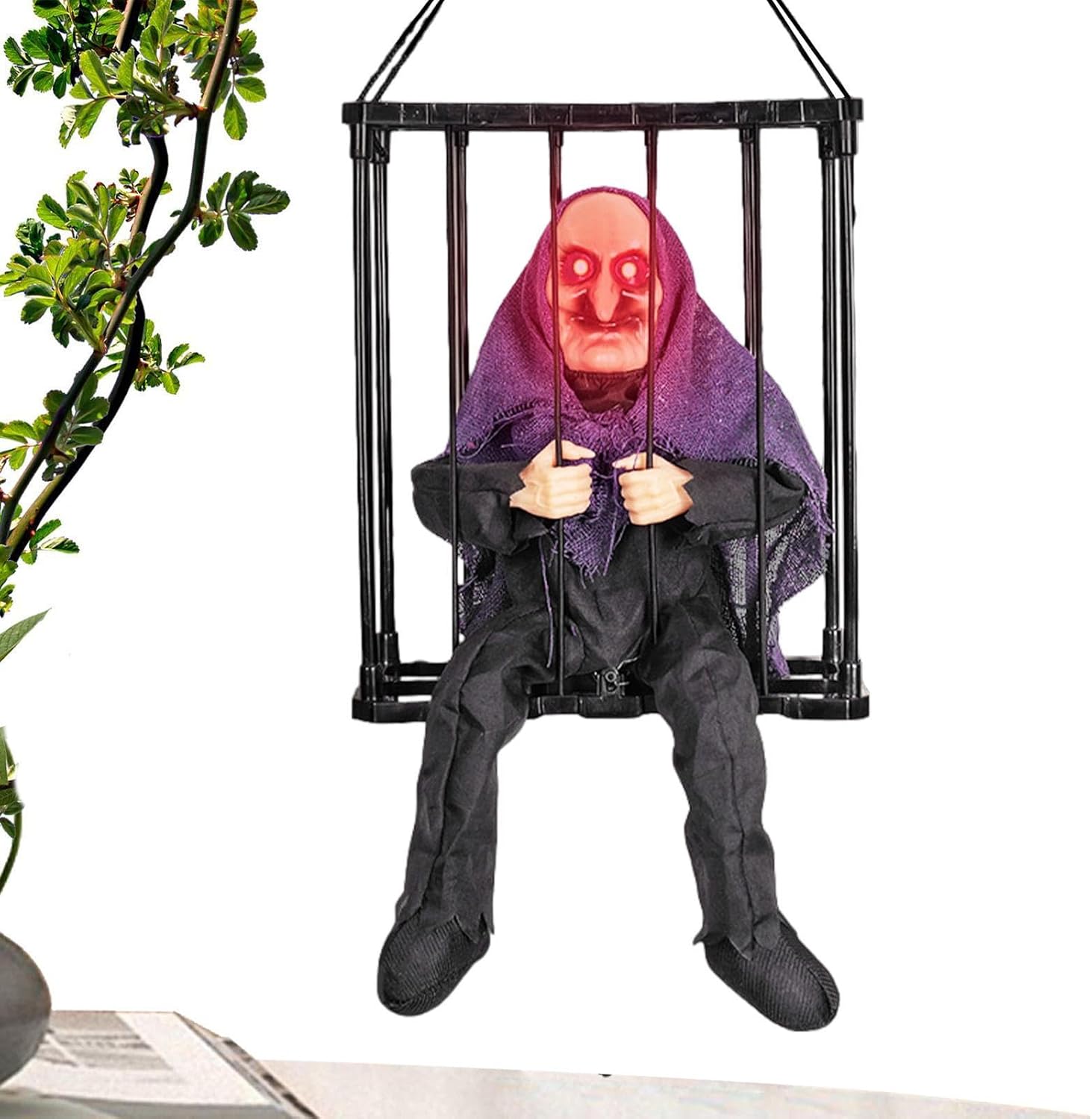 Halloween Prisoner Cage Decoration | Screaming Halloween Decor with ...