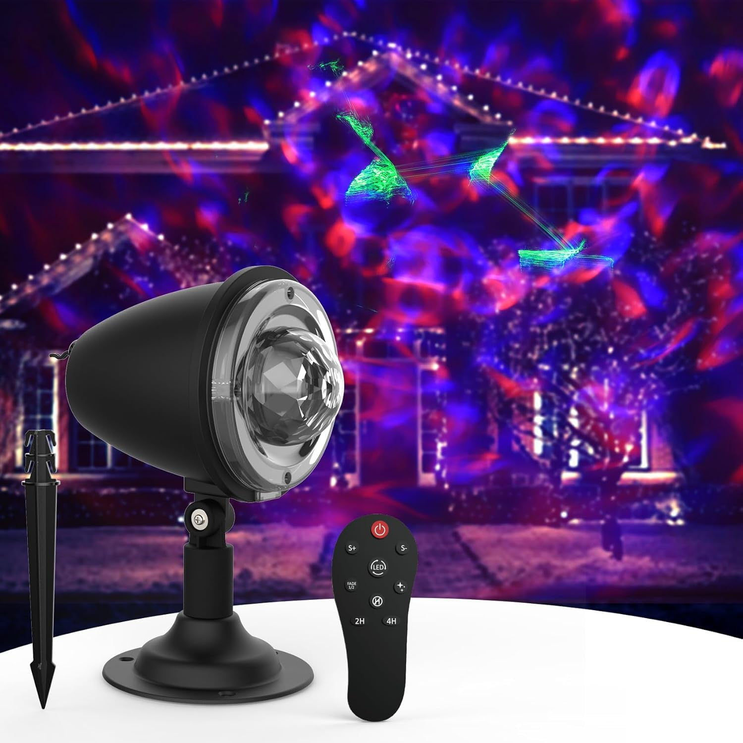 Halloween Projection Lights Outdoor, Water Wave Lights Projector ...