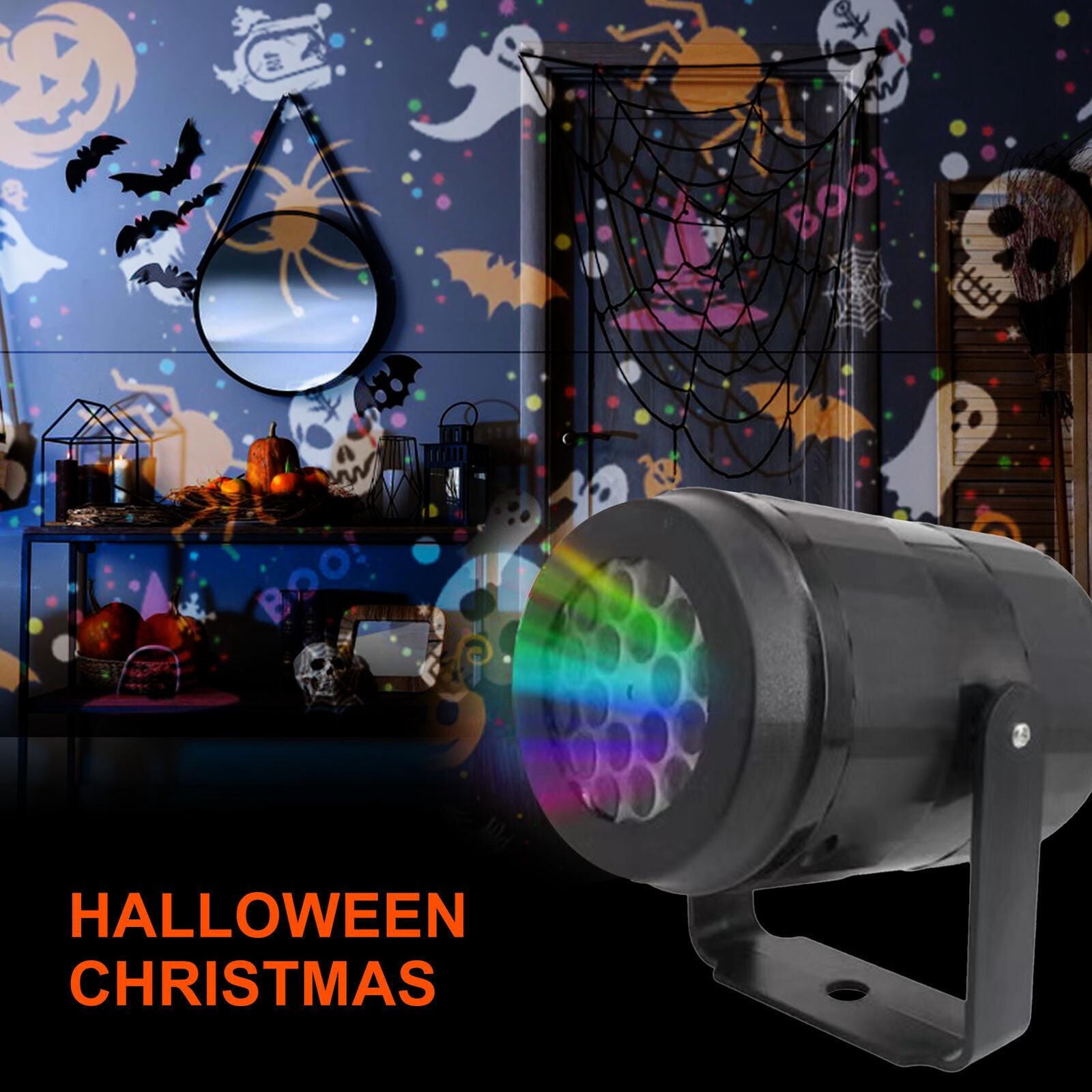 Halloween Projector Light USB Plug-in LED Projection Lamp Landscape ...