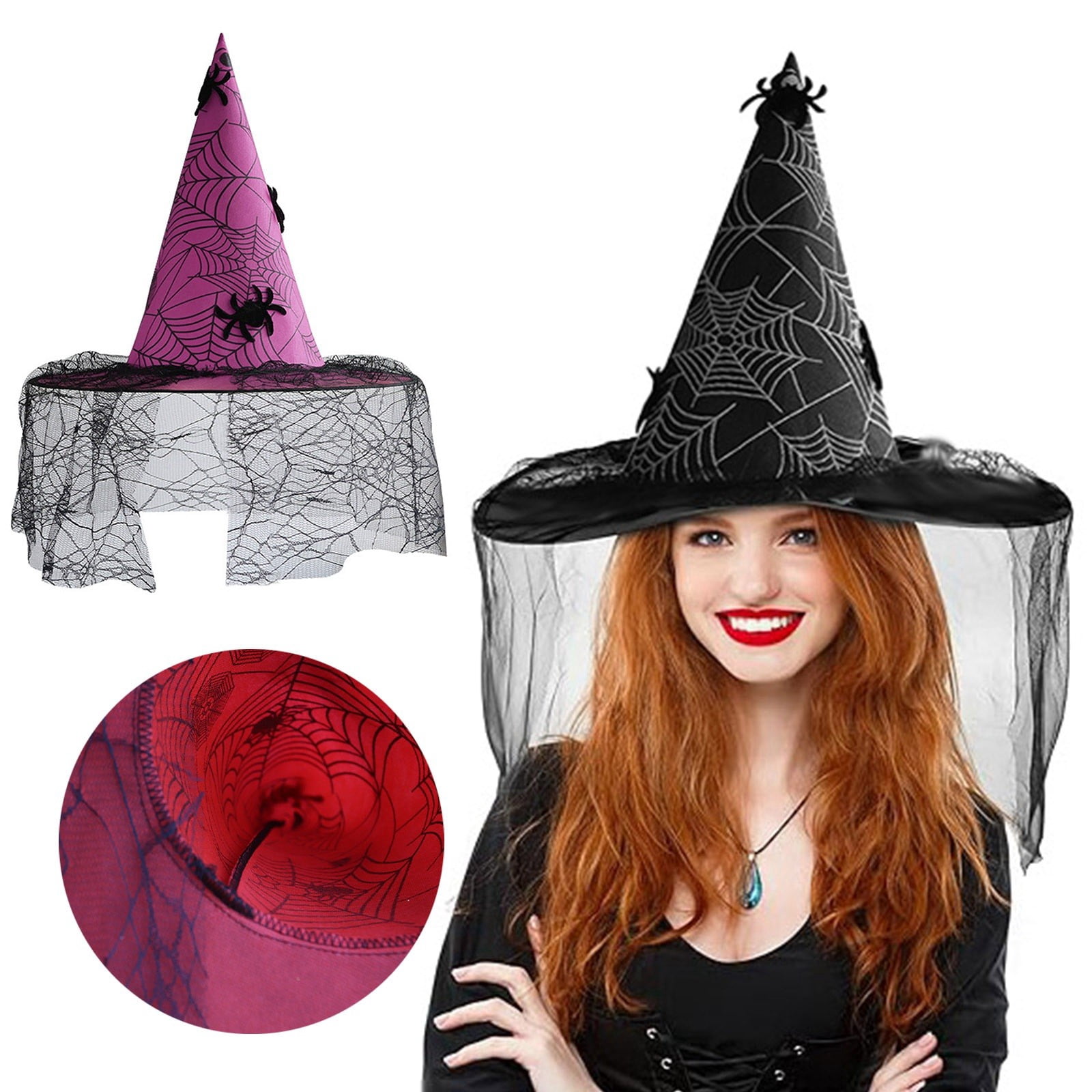 Halloween Props Witch Hats for Women Accessory for Halloween Parties ...