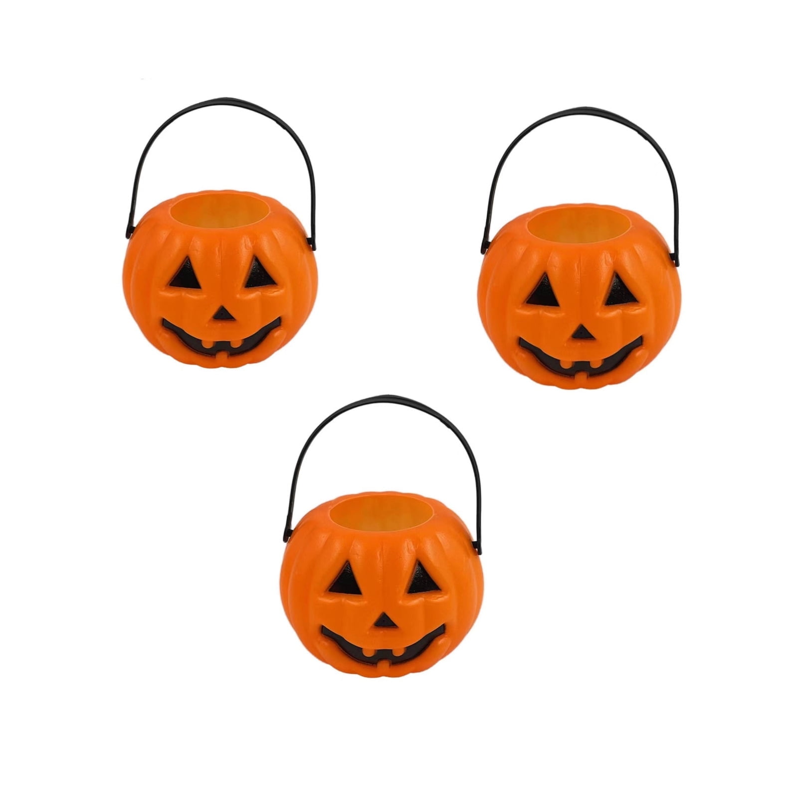 Halloween Pumpkin Bucket,Portable Pumpkins Candy Buckets,Pumpkin ...