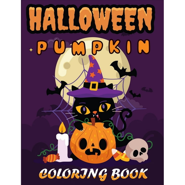 coloring book pumpkins