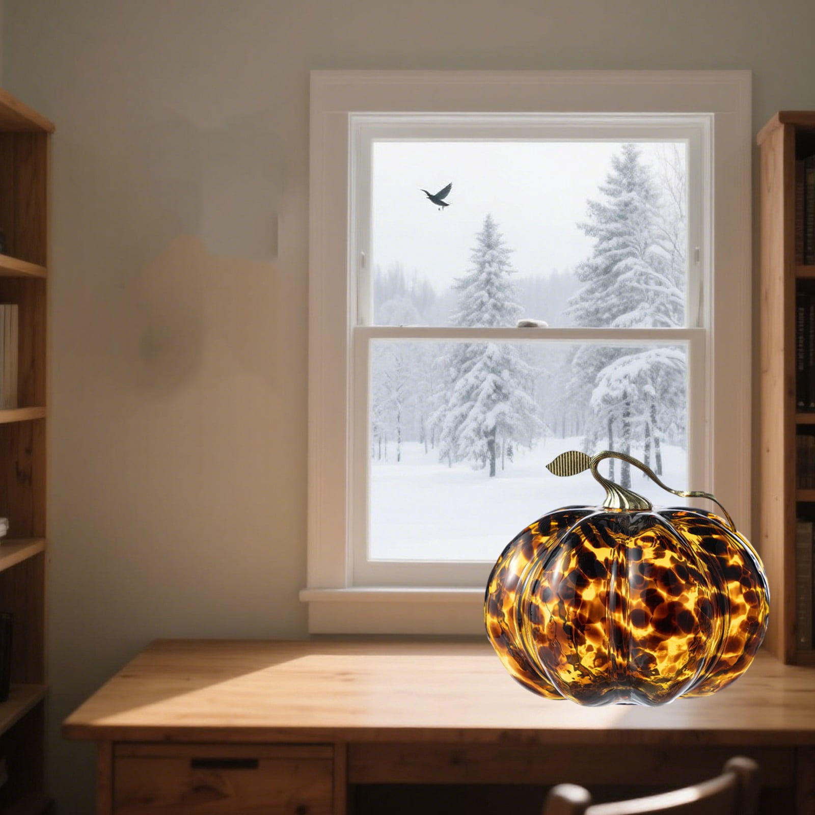 Halloween Pumpkin Decorations, Halloween Decoration Fall Dark Amber ...
