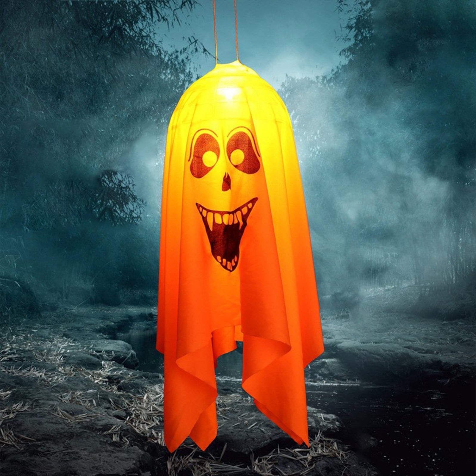Halloween Pumpkin Decors Halloween Hanging Ghost Decoration, Orange ...