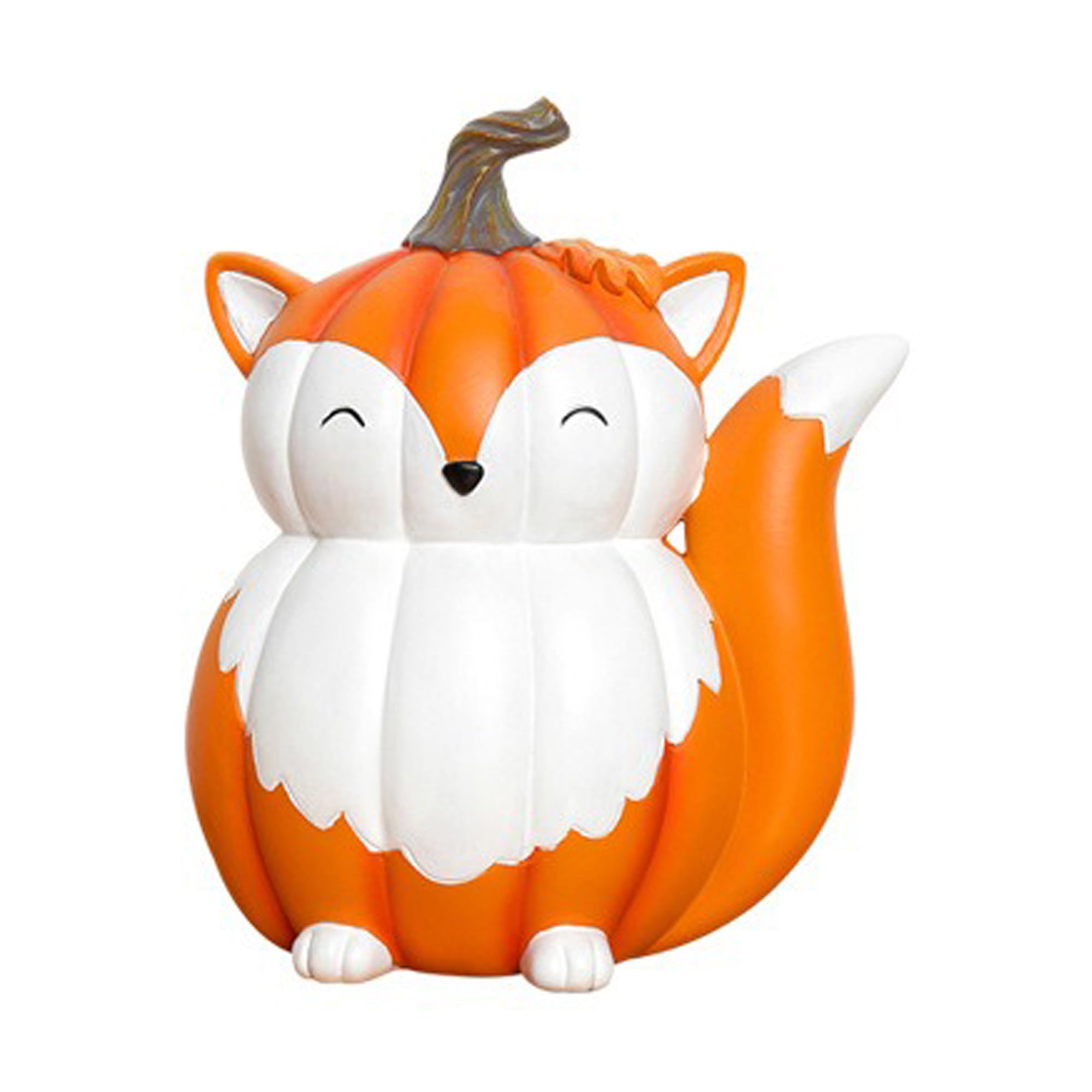 Halloween Pumpkin Fox Owl Raccoon Decorations Resin Cartoon Animal ...