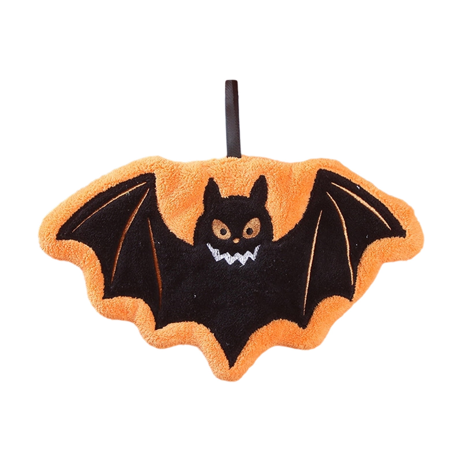 Halloween Pumpkin Ghost Bats Hand Towel Hangable Thickened Polyester ...